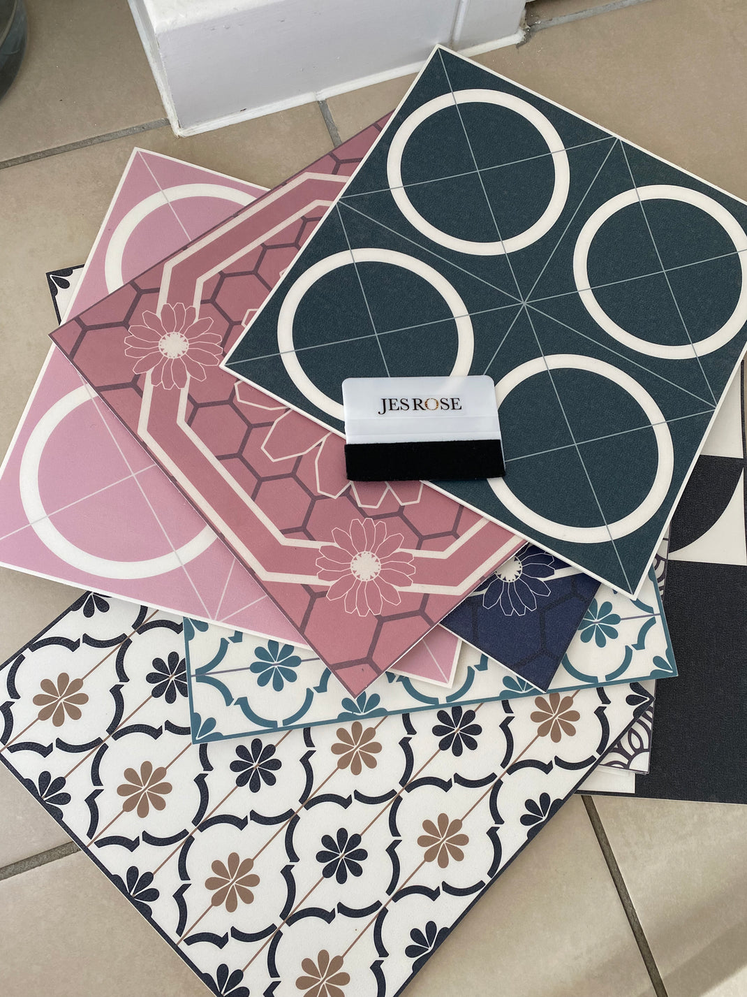 Marble Checked Premium Peel & Stick Tiles – Jes Rose